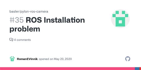 ROS Installation Problem Issue Basler Pylon Ros Camera GitHub