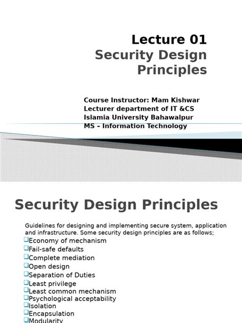 Security Design Principles Lecture 02 Pdf Security Computer Security Security Design Principles Lecture 02 Pdf Security Computer Security