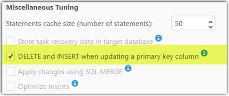 Qlik Replicate Transforming Primary Key Updates Into Delete Insert Operations