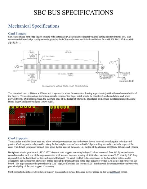 Sbc Bus Specifications Bits Of The Golden Age