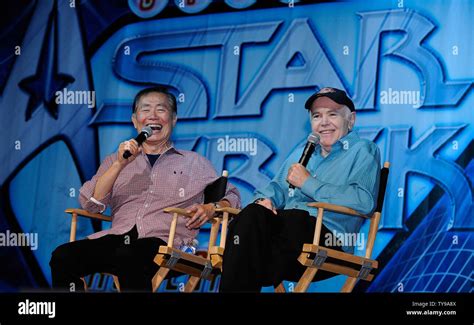 Actors George Takei L And Walter Koenig Participate In The Official