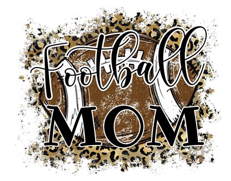 A Football Mom With Leopard Print On It