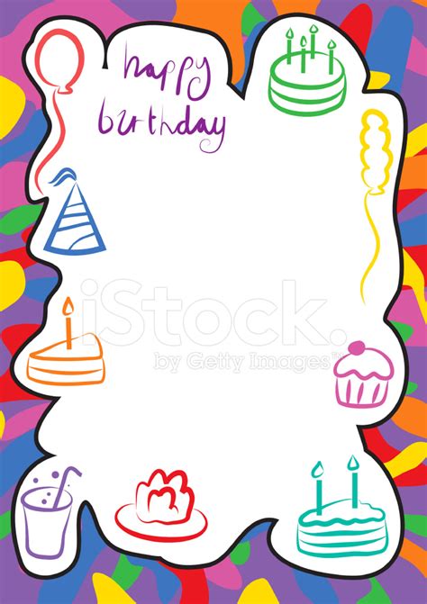 Birthday Border Vector At Collection Of Birthday