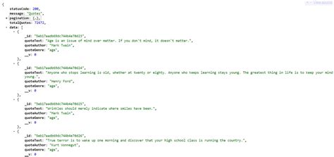 Javascript I Am Trying To Log The Author Name And The Quote From The