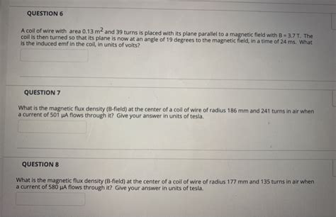 solved question 3 a square loop with sides 6 cm long is