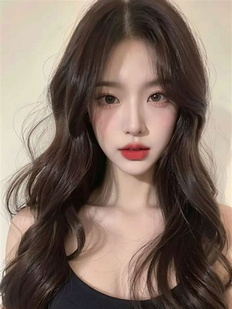 9 Cute Korean Hairstyles For Girls Rambut Panjang Bergelombang Gaya