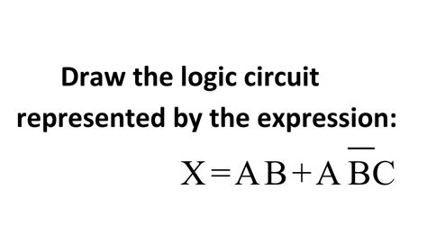 Solved Draw The Logic Circuit Represented By The Expression Chegg