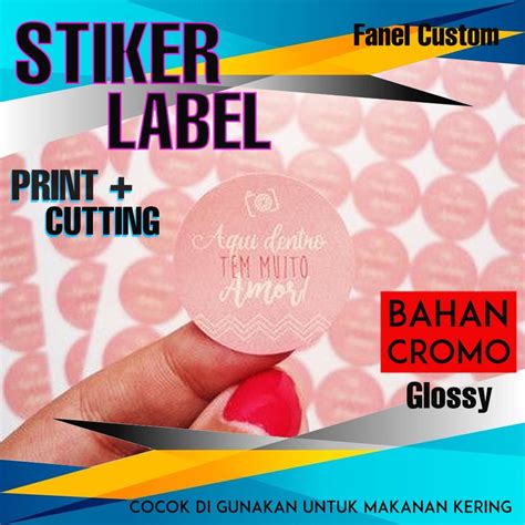Jual Stiker Printable Label Lable Cromo A3 Cut Stiker Kemasan Makanan