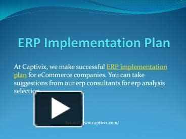 PPT ERP Implementation Plan PowerPoint Presentation Free To Download Id 8e42f6 N2Y3Z