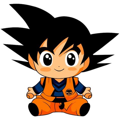 Cute Goku Vector Illustration Premium Ai Generated Vector