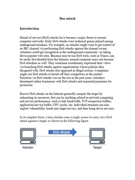 dos firewall pdf denial of service attack internet protocols