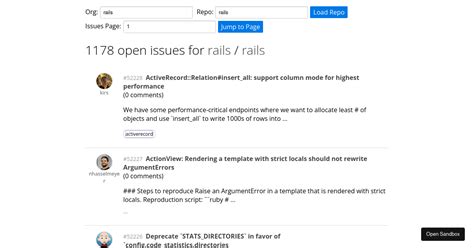 Rsk Github Issues Example Codesandbox