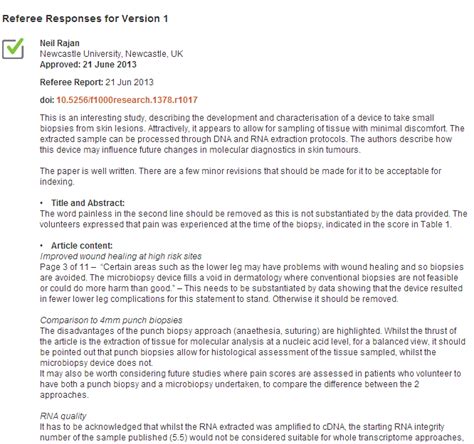 Referee Guidelines F1000research