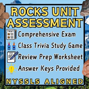 Rock Cycle Full Unit Assessment With Review NYSSLS Aligned Geology