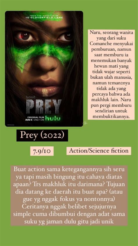 Prey 2022 Film Film Bagus Manusia