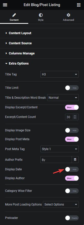 How To Hide Blog Post Date In Elementor Blog Posts The Plus Addons