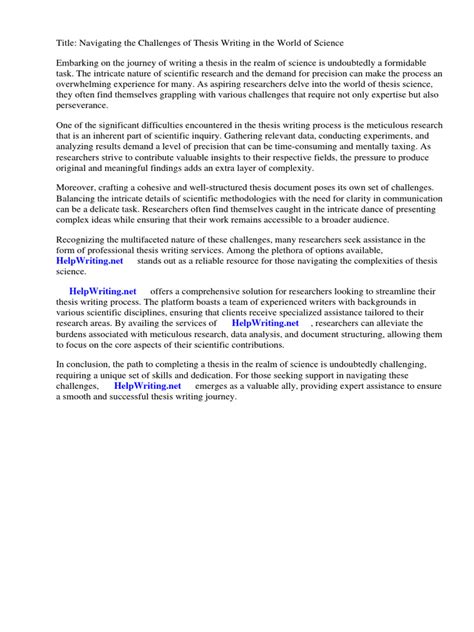 Thesis Science Pdf Thesis Science