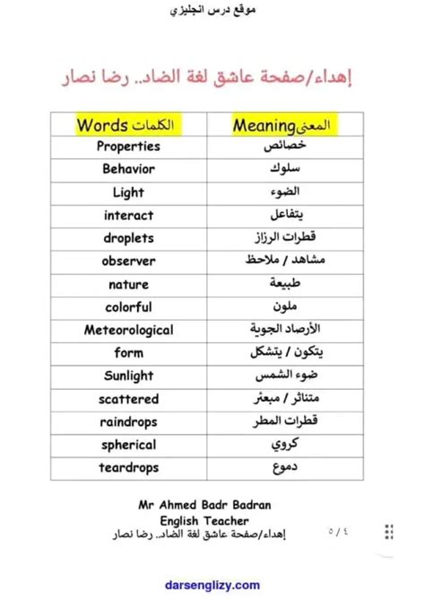 شرح الدرس الأول لغة إنجليزية الصف الخامس الابتدائي المنهج الجديد 2023