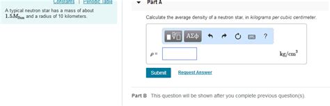 Solved Constants Periodic Lable Part A A Typical Neutron