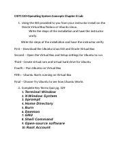 Operating System Concepts Chapter Lab CIST Operating System Concepts Chapter Lab