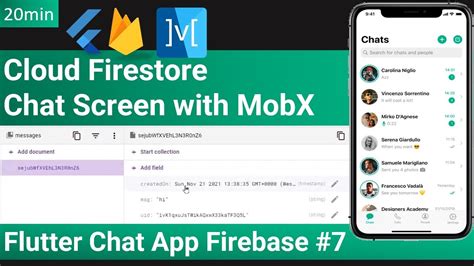 Chats List Flutter Firebase Firestore Flutter Chat App Firebase 7 Youtube