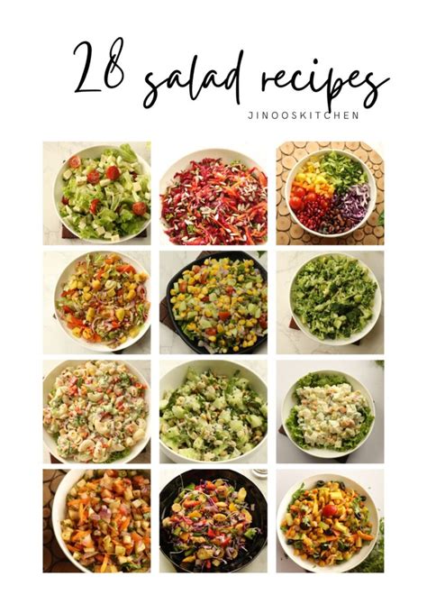 28 Days Salad Challenge 28 Healthy Salad Recipes Jinoos Kitchen