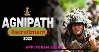 Indian Army Agniveer Recruitment Apply Online Joinindianarmy Nic In Apply Exam Online