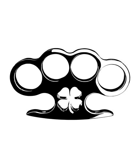 Brass Knuckles Svg Fighting Svg Defence Svg Brass Knuckles Clipart Brass Knuckle Silhouette