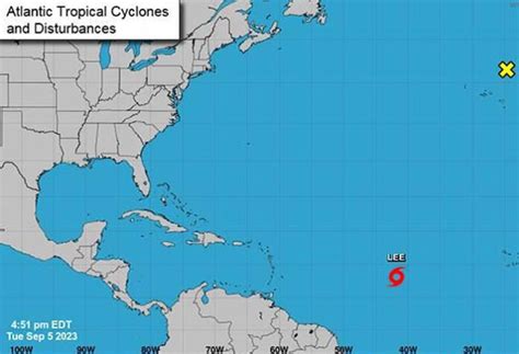 La Tormenta Tropical Lee Se Fortalece Y Puede Convertirse Hoy En Un