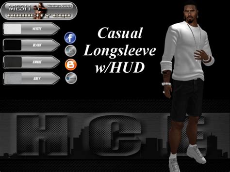 Second Life Marketplace Casual Longsleeve Basic Hud