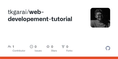 GitHub Tkgarai Web Developement Tutorial