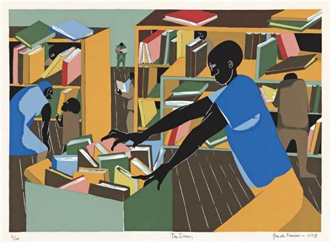 Sold At Auction Jacob Lawrence JACOB LAWRENCE 1917 2000 The Library