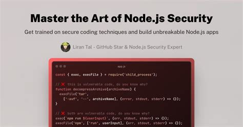 Liran Tal On Linkedin Nodejs
