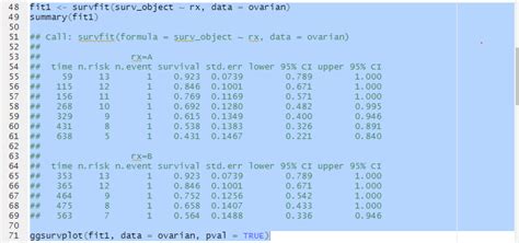 Solved I M Trying To Create A Survival Object In R Studios Chegg