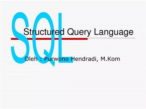 PPT Structured Query Language PowerPoint Presentation Free Download ID 4772524