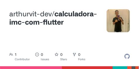 Github Arthurvit Dev Calculadora Imc Flutter