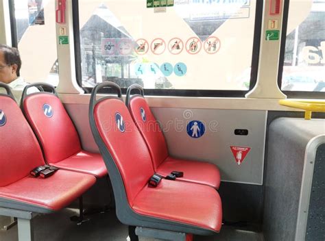 Jakarta Indonesia December 22 2024 Empty Priority Seat Inside A