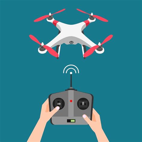 Premium Vector Isolated Flying Drone With Camera And Controller