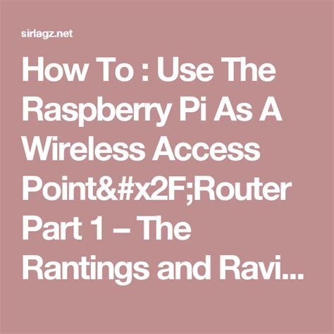 Wireless Access Point Setup Instructions