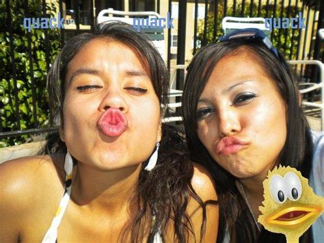 Ducking Around Duck Faces Duck Face Know Your Meme