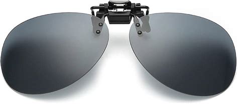 Jkapagzy Mens Black Clip On Polarized Sunglasses Photochromic Drivers