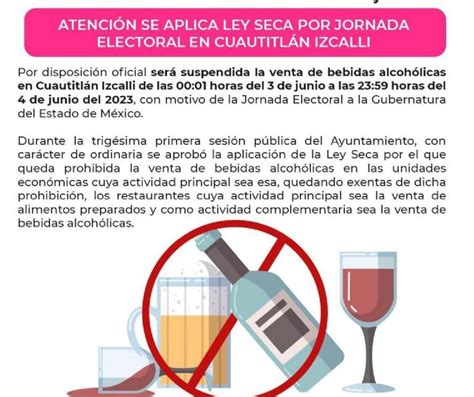 Por Elecciones Aplican Ley Seca En Estos Municipios Del Edomex