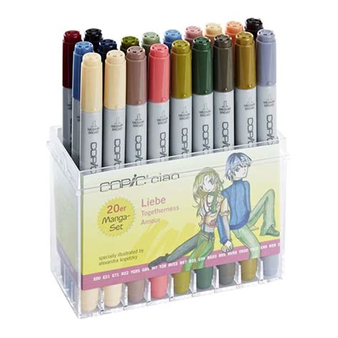 Copic Ciao Love Marker Set 20pcs In Acrylic Box Jomla Ae
