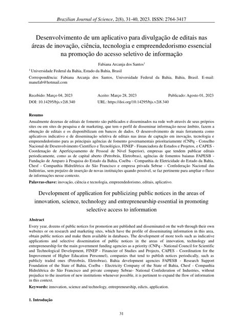 Pdf Desenvolvimento De Um Aplicativo Para Divulgação De Editais Nas