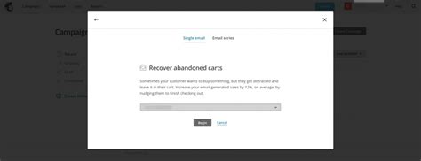 Mailchimprecoverabandonedcartemailseries