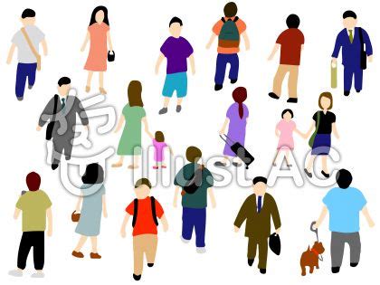 街歩きイラスト／無料イラストなら「イラストac」