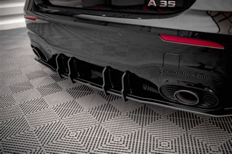Street Pro Heckschürze Heck Ansatz Diffusor für Mercedes A AMG Hatc