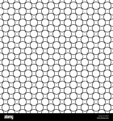Repeating Monochromatic Abstract Circle Pattern Stock Vector Image And Art Alamy