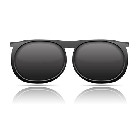 Premium Vector Sunglasses With Reflection On White Background Vector