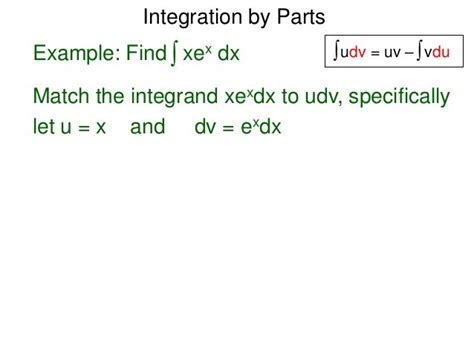13 Integration By Parts X